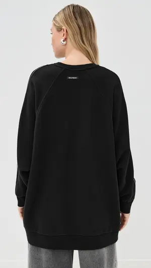 HALFBOY Zip Over Crew Neck