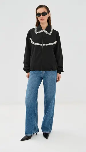 TANNER FLETCHER Archie Lace Trim Track Jacket