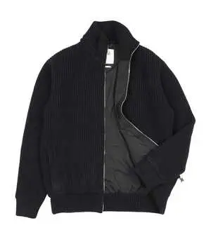 VALSTAR Cashmere Ribbed Bomber Jacket