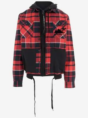 APRES SURF Cotton Blend Jacket With Back Print - Red