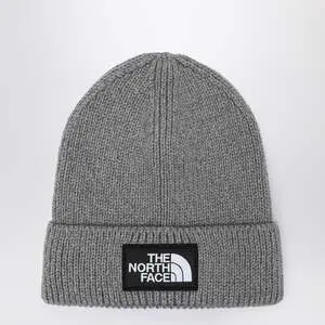 The North Face Logo Patch Beanie - Grey