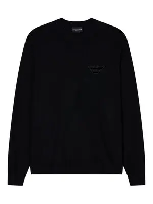 Men's Emporio Armani Black Sweaters