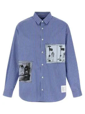 COMME DES GARҪONS HOMME Patch Striped Shirt