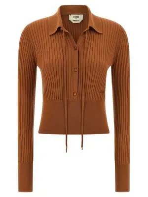 Fendi Button Detailed Knitwear For Women
