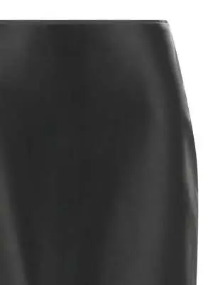 Fendi Nappa Leather Midi Skirt