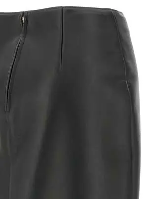 Fendi Nappa Leather Midi Skirt