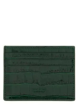 TOM FORD Crocodile Leather Card Holder - Green