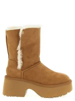 UGG Esmee Suede Platform Boots - Brown