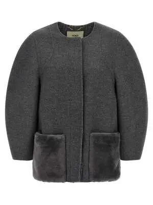 Fendi Blouson Cocoon - Gray