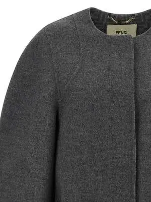Fendi Blouson Cocoon - Gray