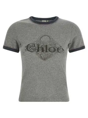 Chloé Chiné Mélange Jersey T-shirt