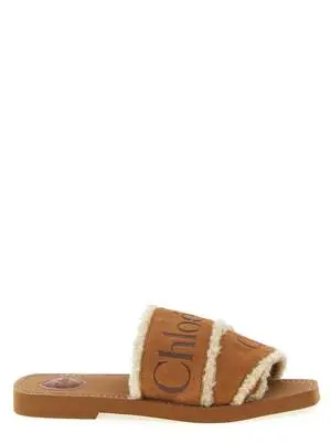 Chloé Woody Suede Sandals