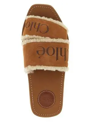 Chloé Woody Suede Sandals