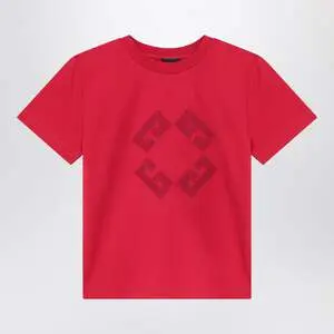 Givenchy Bordeaux T Shirt With Embroidered Logo