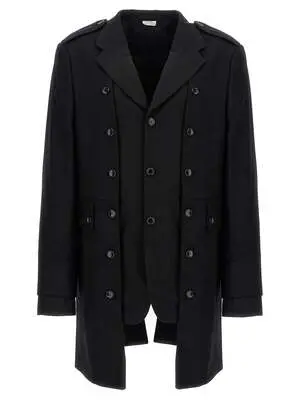 Comme Des Garcons Button Detailed Coats For Men