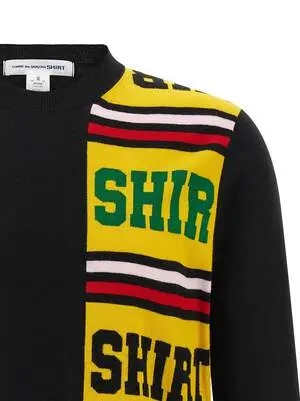 Comme Des Garçons Intarsia Light Wool-blend Sweater