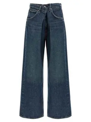 AGOLDE Vana Fold Wide-leg Jeans