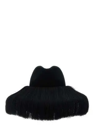 Comme Des Garçons X Hizume Wide-brimmed Fedora - Black