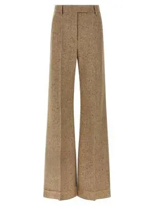 Valentino Garavani Natte' Button Wide Leg Trousers