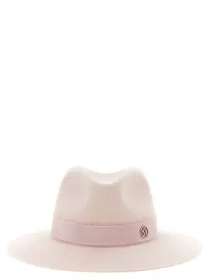 MAISON MICHEL Henrietta Fedora Hat - Pink