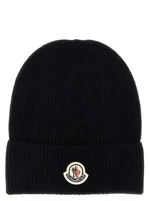 Moncler Wool And Cashmere Beanie - Black