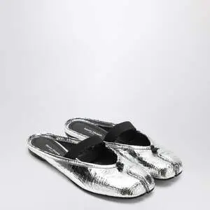 MAISON MARGIELA Silver Tabi Mules - Metal