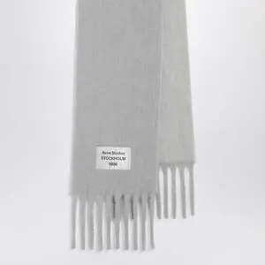 Acne Studios Light Scarf In Wool And Alpaca Blend - Grey