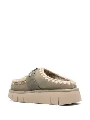 Mou Bounce Clog Slippers - Grey