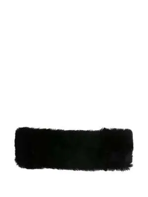TOTÊME Shearling Headband - Black