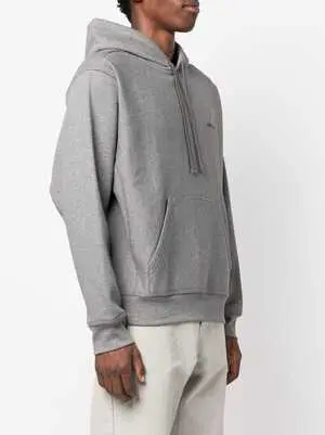 Carhartt Work In Progress Logo Cotton-blend Hoodie - Grey