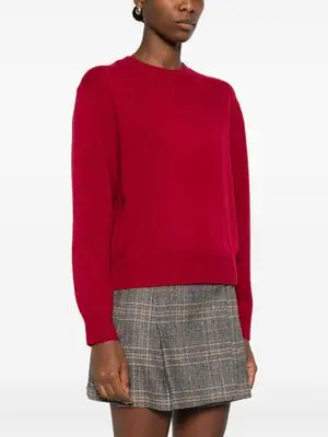 DUNST Wool Crewneck Sweater - Red
