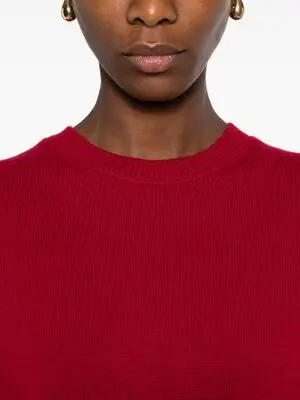 DUNST Wool Crewneck Sweater - Red