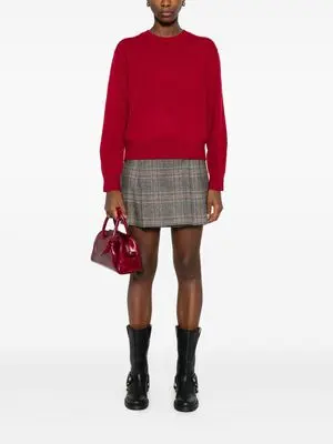 DUNST Wool Crewneck Sweater - Red