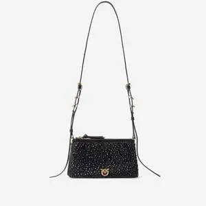 Pinko Mini Double Bag With Rhinestones