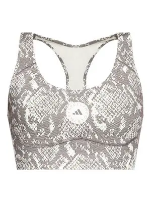 Adidas By Stella McCartney Printed Gym Bra - Beige