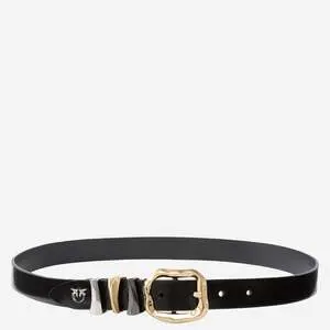 Pinko Love Birds Leather Belt