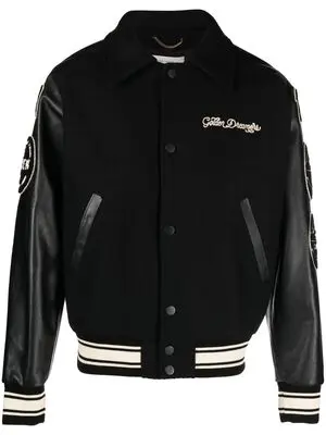 GOLDEN GOOSE Wool And Leather Bomber Jacket