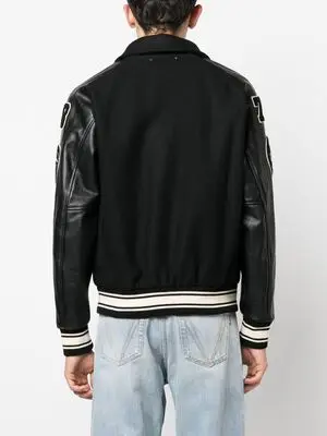 GOLDEN GOOSE Wool And Leather Bomber Jacket