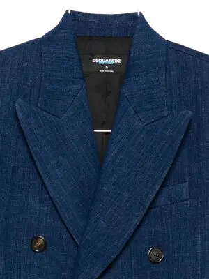 Dsquared2 Denim Double-breasted Blazer