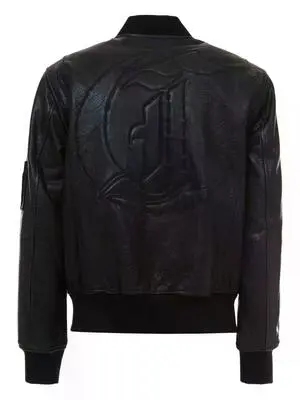 Just Cavalli Zip-up Leather Jacket