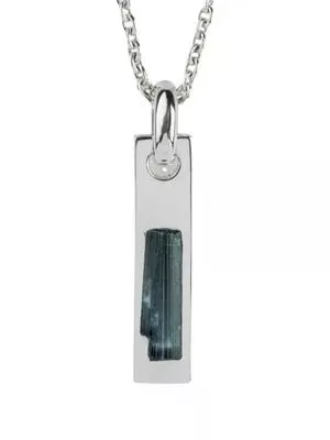 PARTS OF FOUR Plate Tourmaline Necklace - Silver
