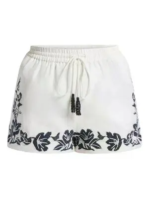 HEMANT & NANDITA Aahi Embroidered Tassel Shorts