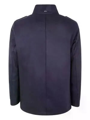 Herno Double-breasted Coat - Blue