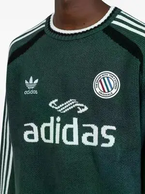 Adidas Striped Long-sleeved Sweater