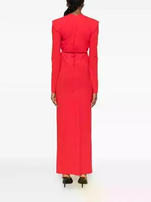 AMAZUIN V-neck Maxi Dress