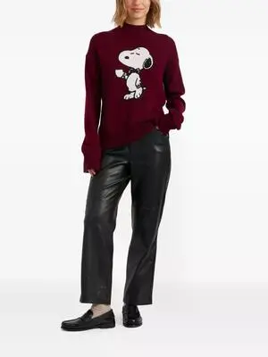 Chinti & Parker Tea Time Snoopy Sweater - Red