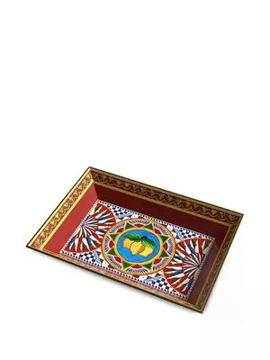 Dolce & Gabbana Printed Decorative Tray - Red