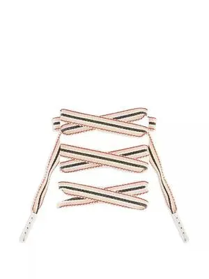 GOLDEN GOOSE Striped Crystal-appliqué Shoelaces