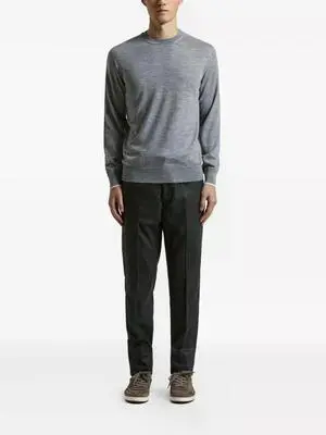 Peserico Crew-neck Long Sleeve Sweater - Grey