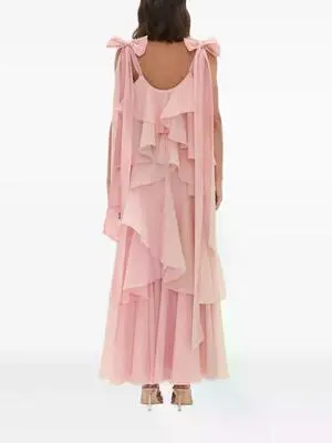 Aje Gracie Ruffled Bow Maxi Dress